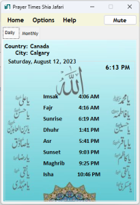 Prayer Times Shia Jafari - XllenTech Apps